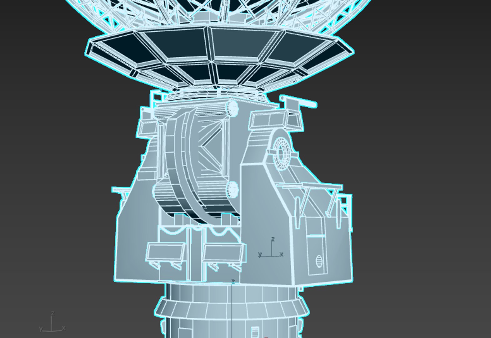 Old Radar Satellite Dish 3D Model - TurboSquid 1781493