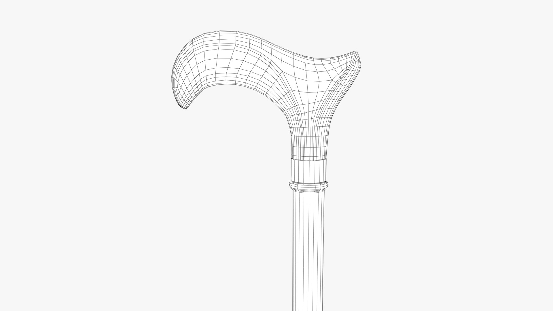 3D Antique Walking Cane 01 - TurboSquid 2031738