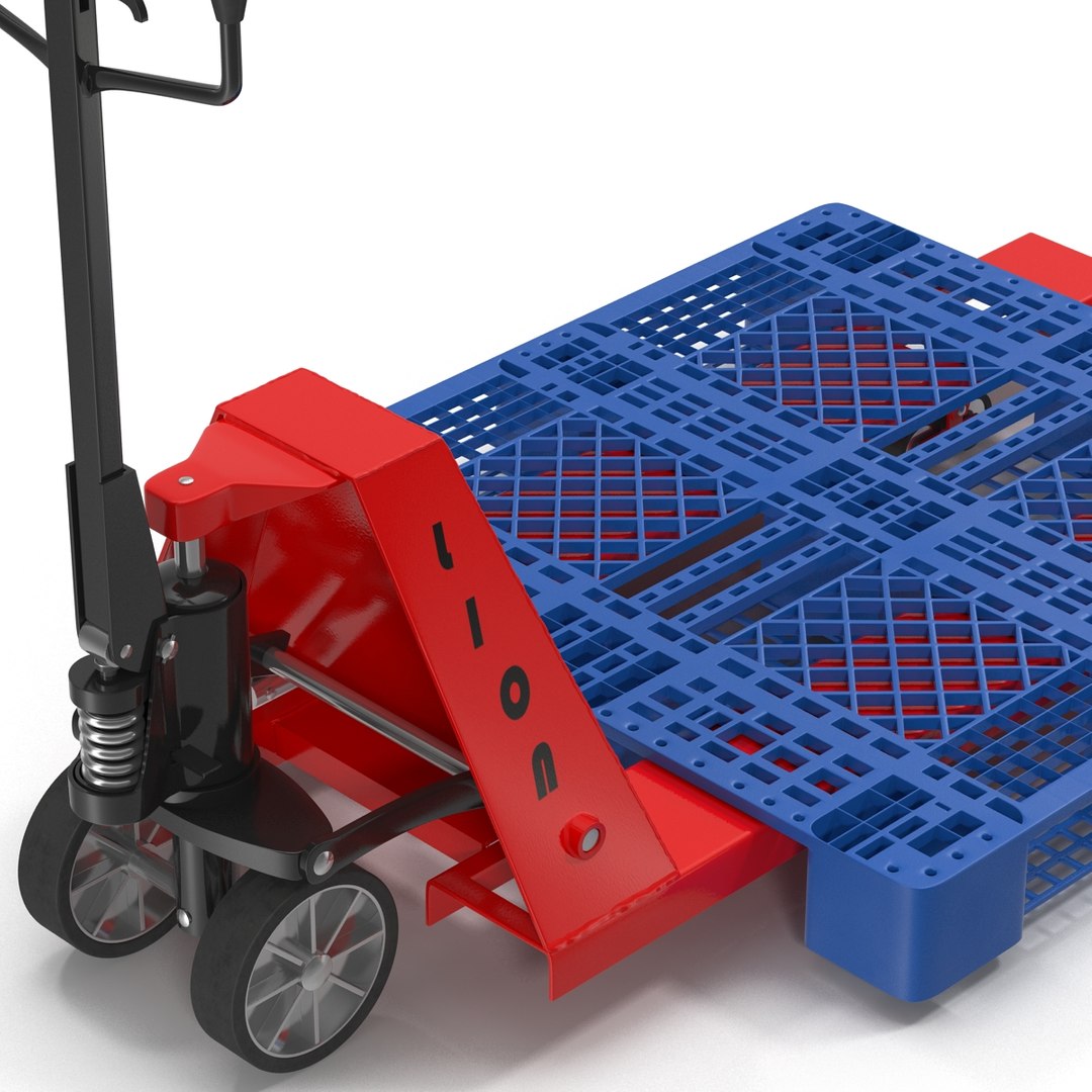 3d pallet jack plastic model