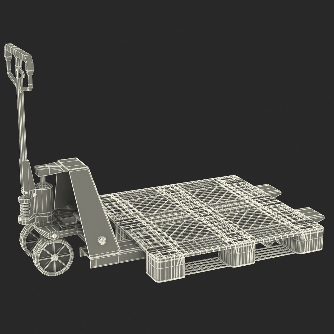 3d pallet jack plastic model