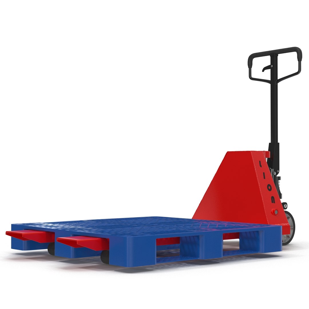 3d pallet jack plastic model
