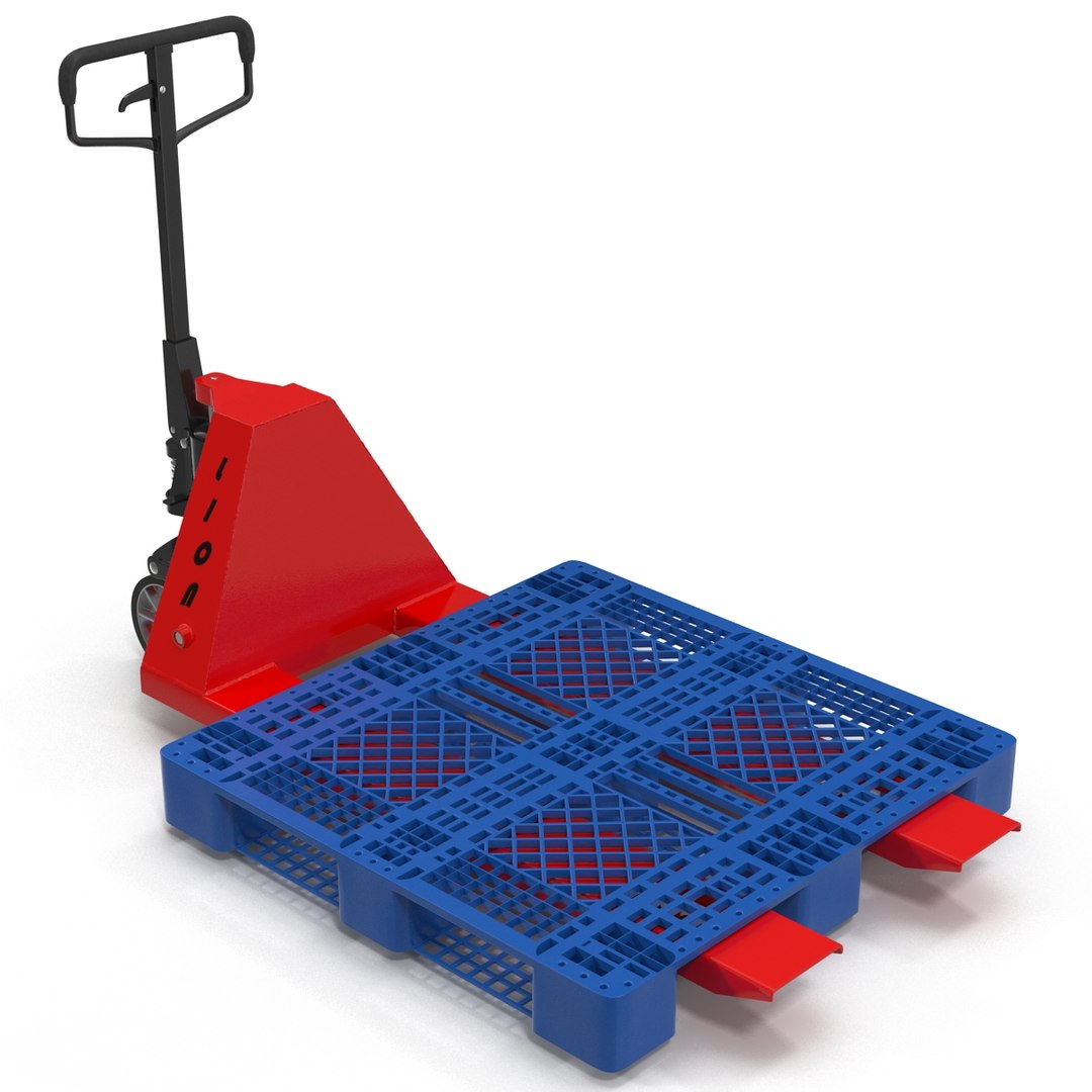 3d pallet jack plastic model