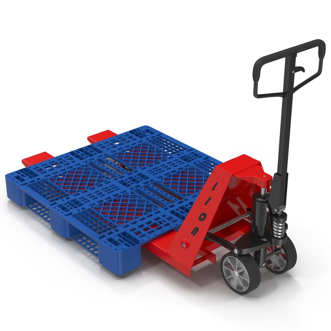 3d pallet jack plastic model