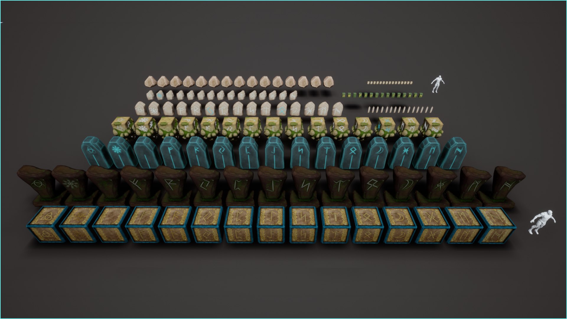 3D Runestone Pack Model - TurboSquid 1939067