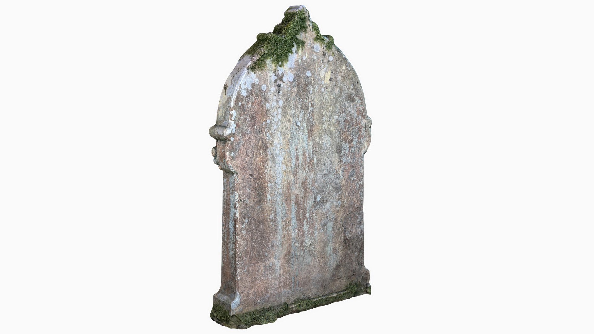 Ancient Mossy Old Gravestone Tombstone Realistic 3D Model 3D Model ...