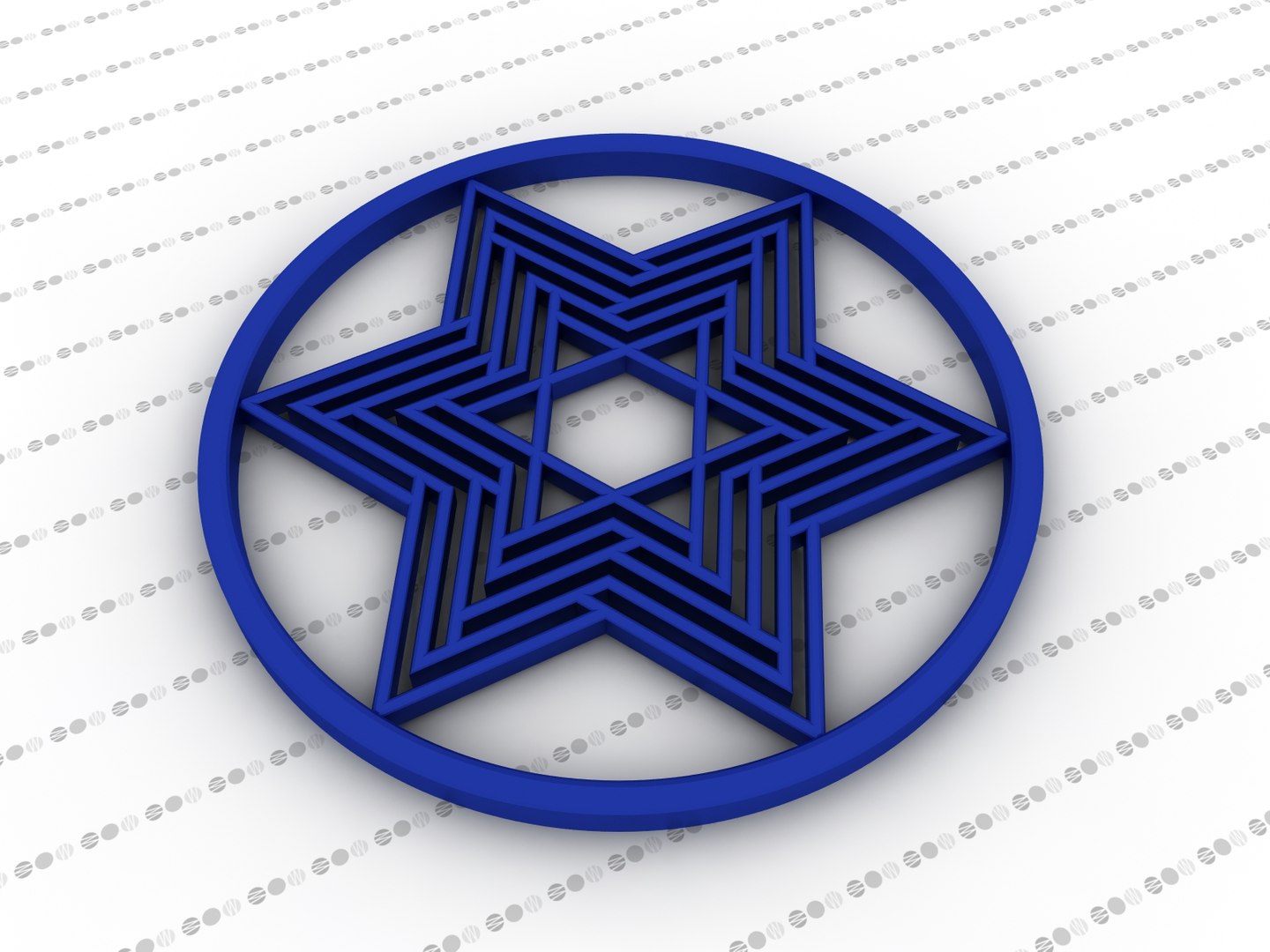 Star David Circle 3D Model - TurboSquid 1416864