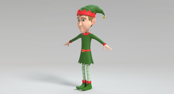 Christmas elf 3D model - TurboSquid 1216038