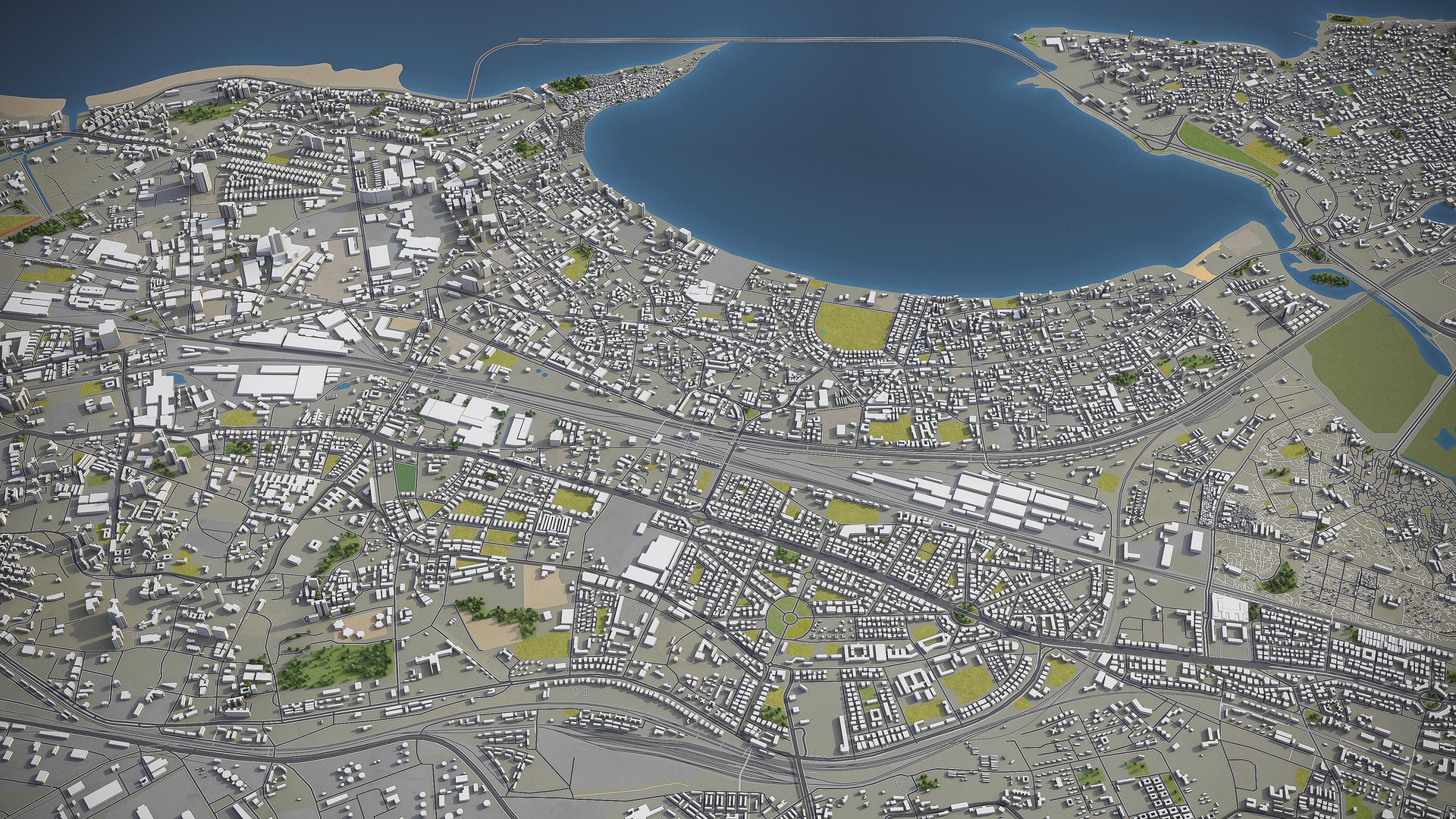 3D City Mumbai Surrounding - - TurboSquid 1406854
