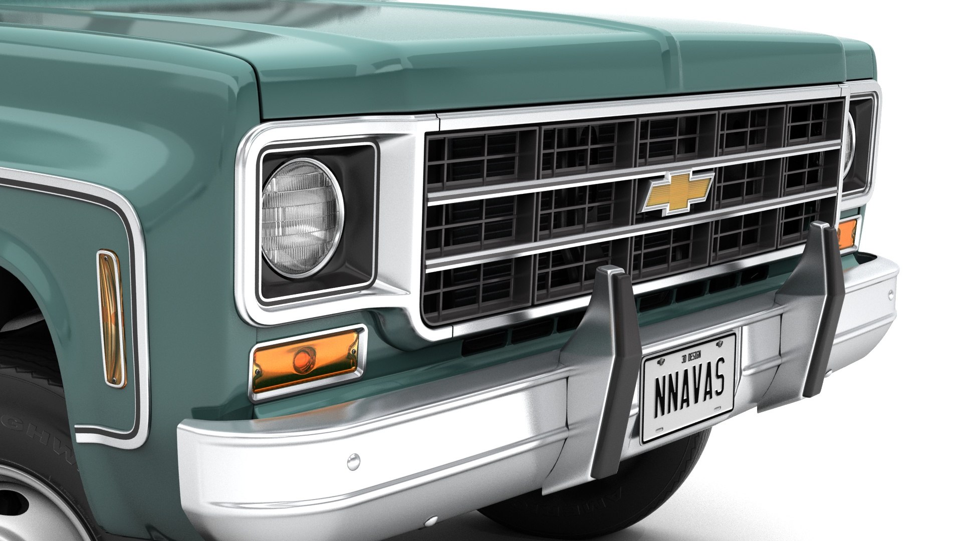 3D CHEVROLET SILVERADO K30 CREW CAB 1978 Model - TurboSquid 2154375