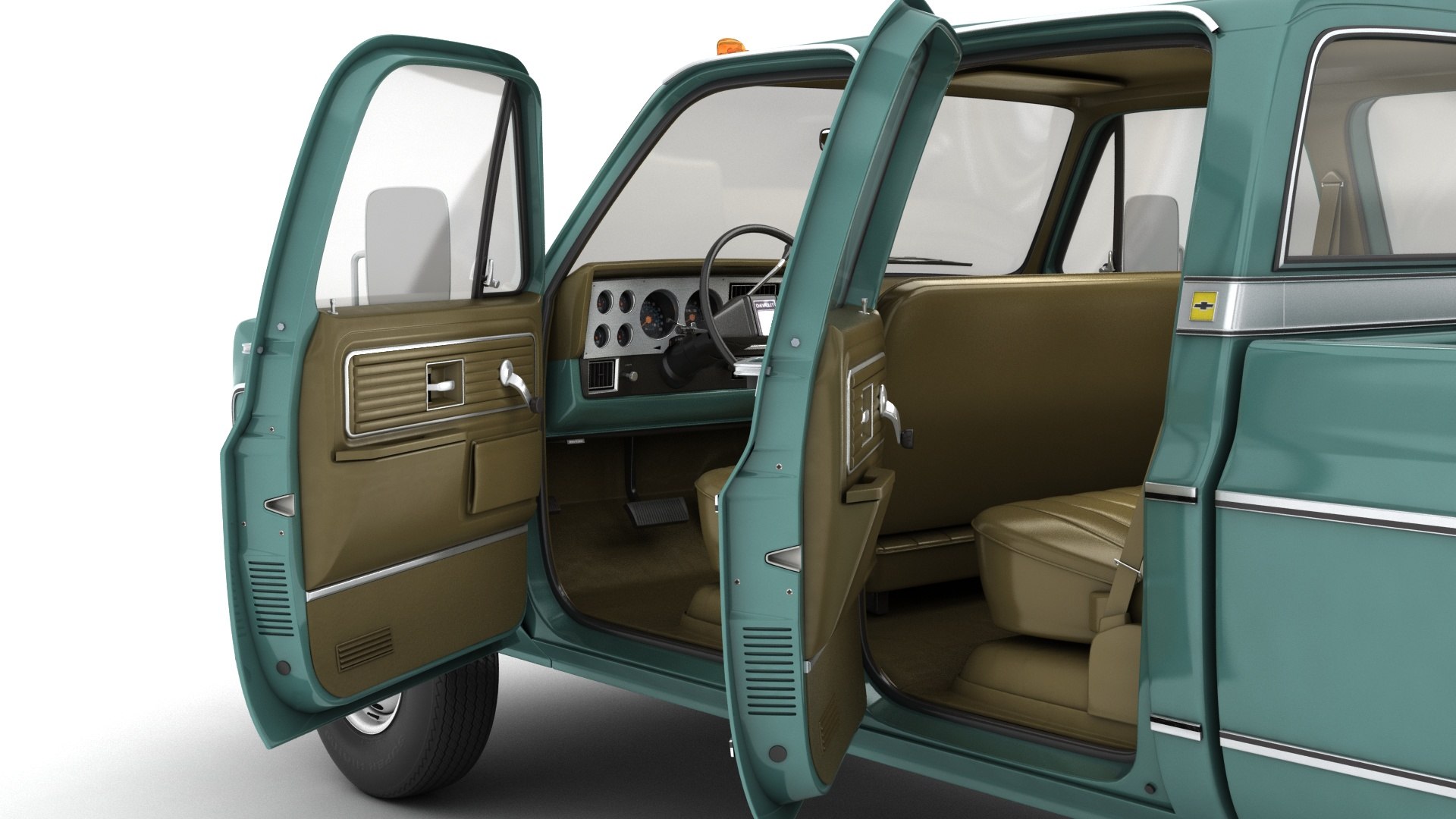 3D CHEVROLET SILVERADO K30 CREW CAB 1978 Model - TurboSquid 2154375