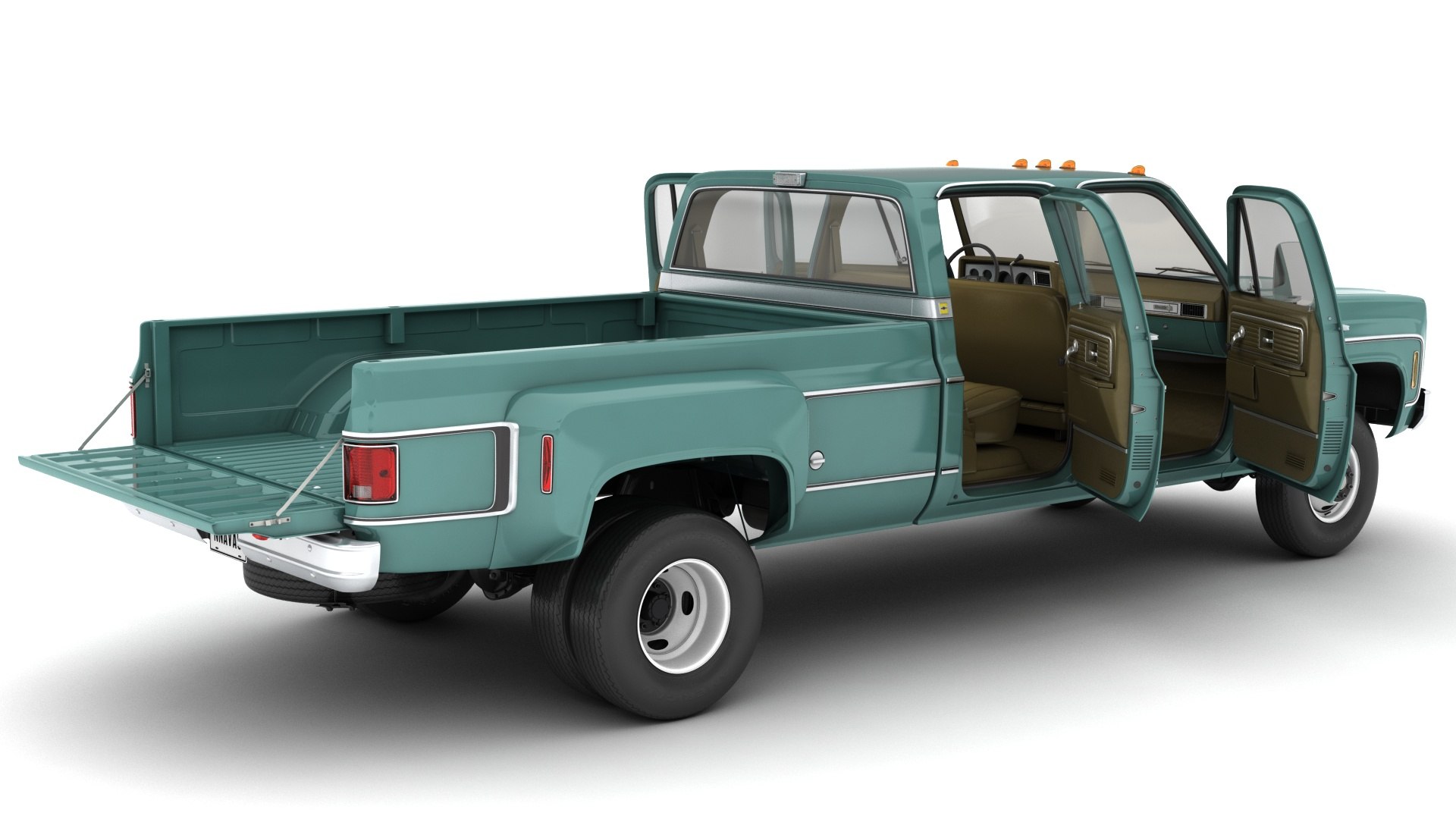 3D CHEVROLET SILVERADO K30 CREW CAB 1978 Model - TurboSquid 2154375