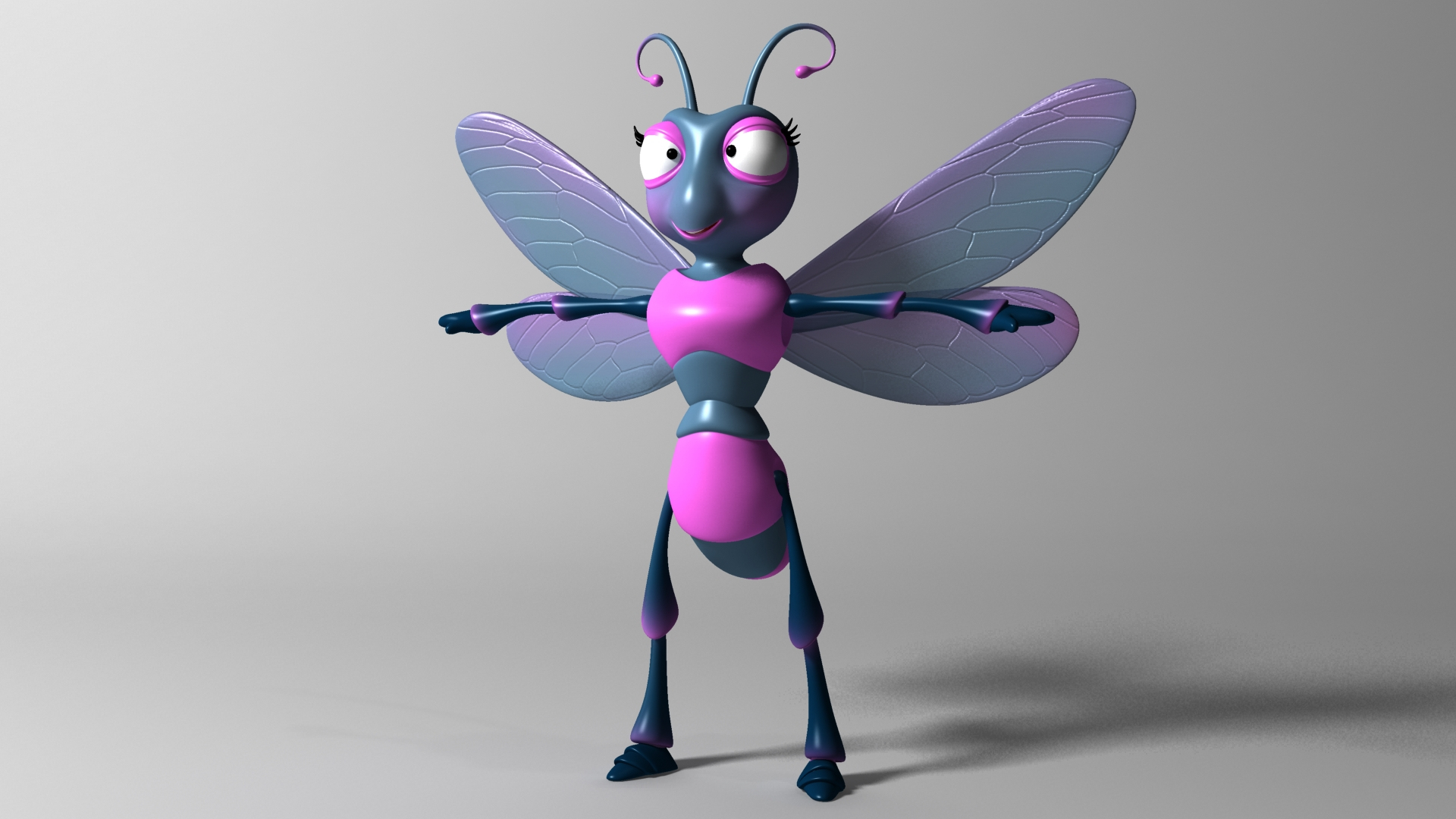 Cartoon Dragonfly RIGGED 3D model - TurboSquid 1873291