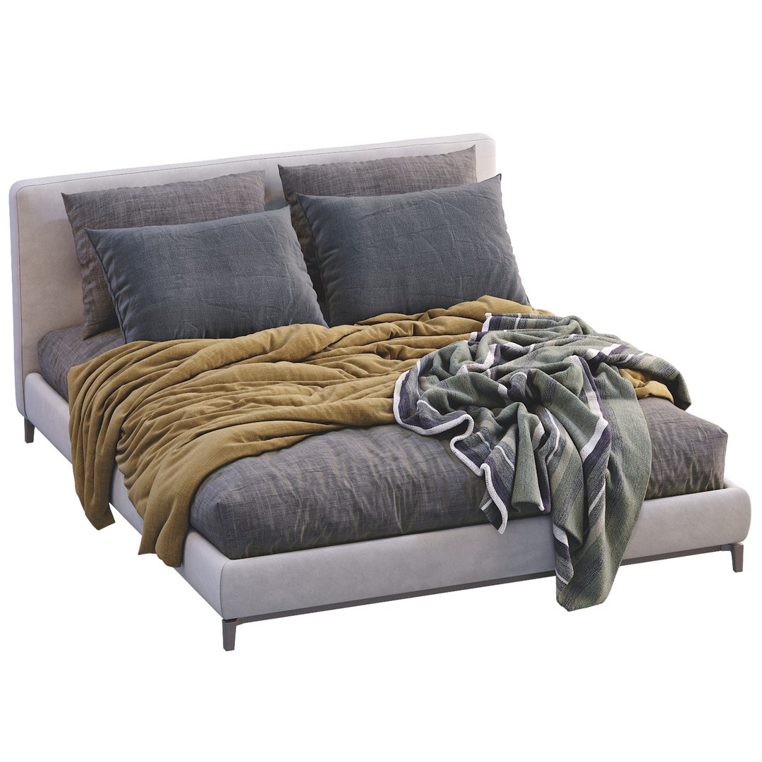Andersen Bed By Minotti 3D Model - TurboSquid 1740926