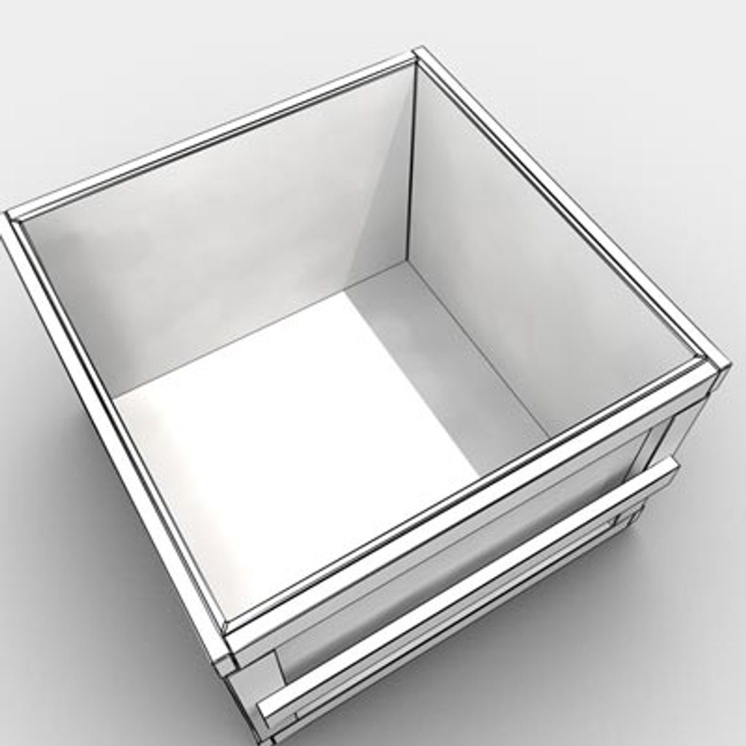 3d Model Box Storage Open
