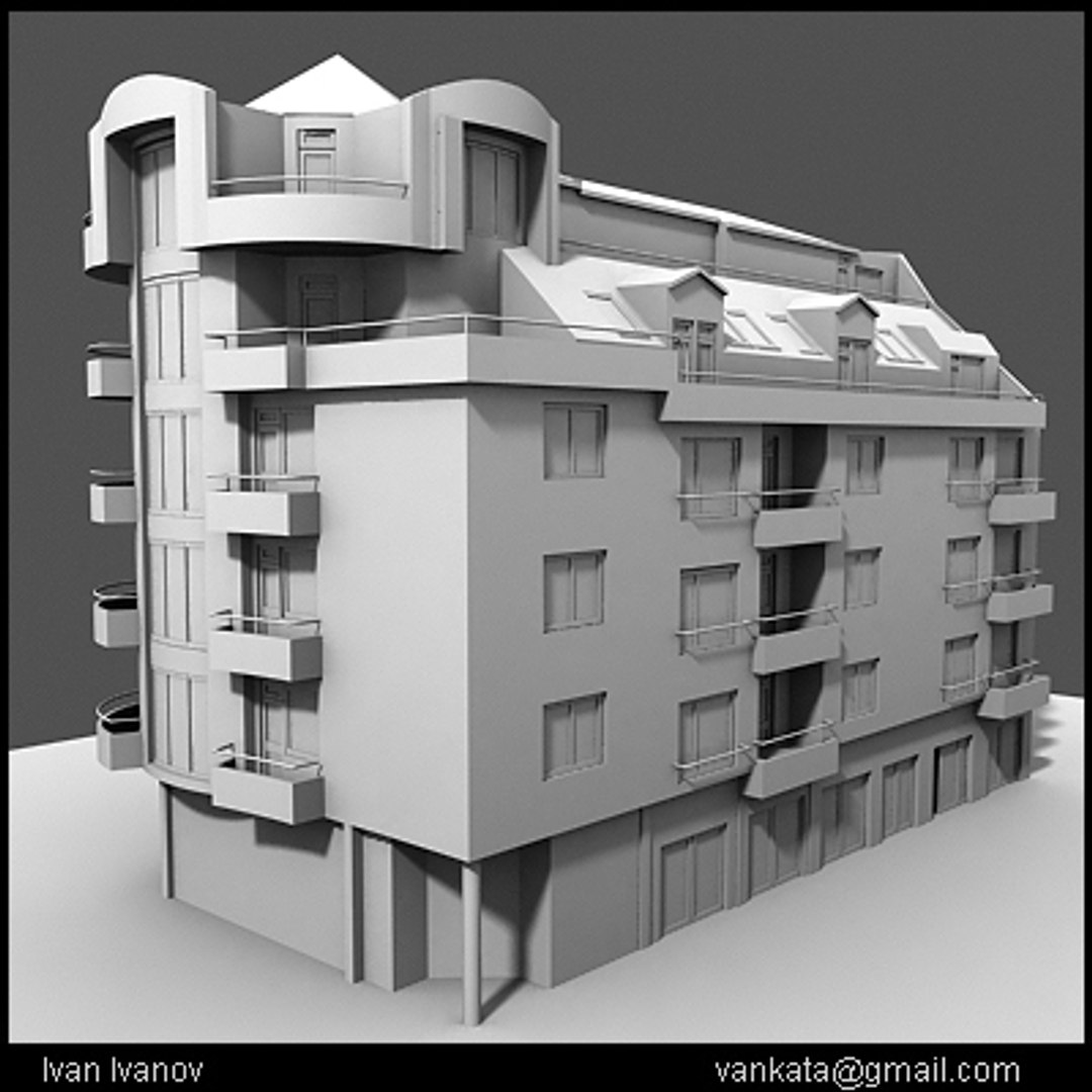 3d Model Of Building Architecture