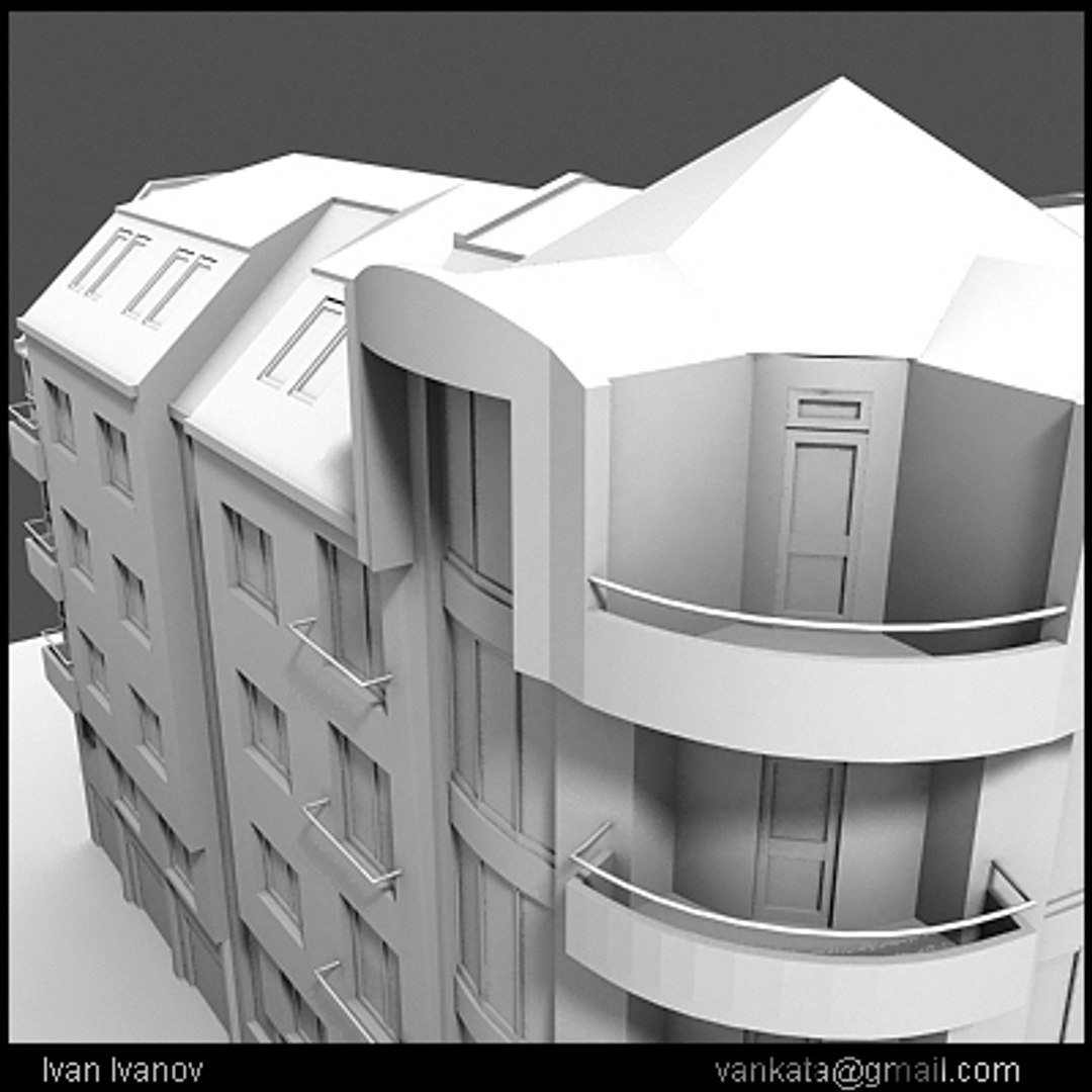 3d Model Of Building Architecture