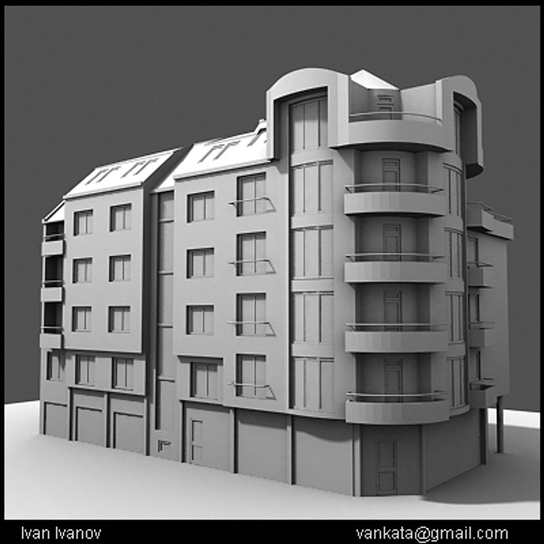 3d Model Of Building Architecture