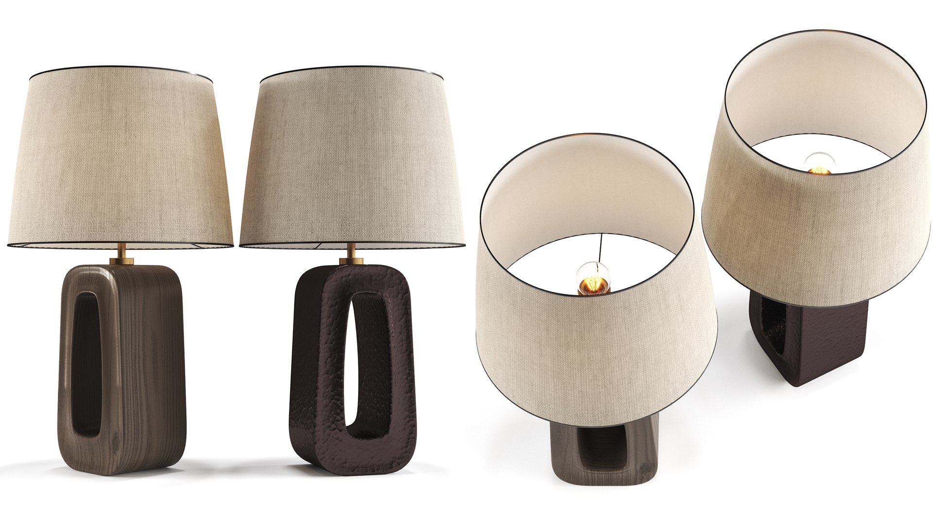 O Table Lamp By Robert Kuo 3D - TurboSquid 2106198