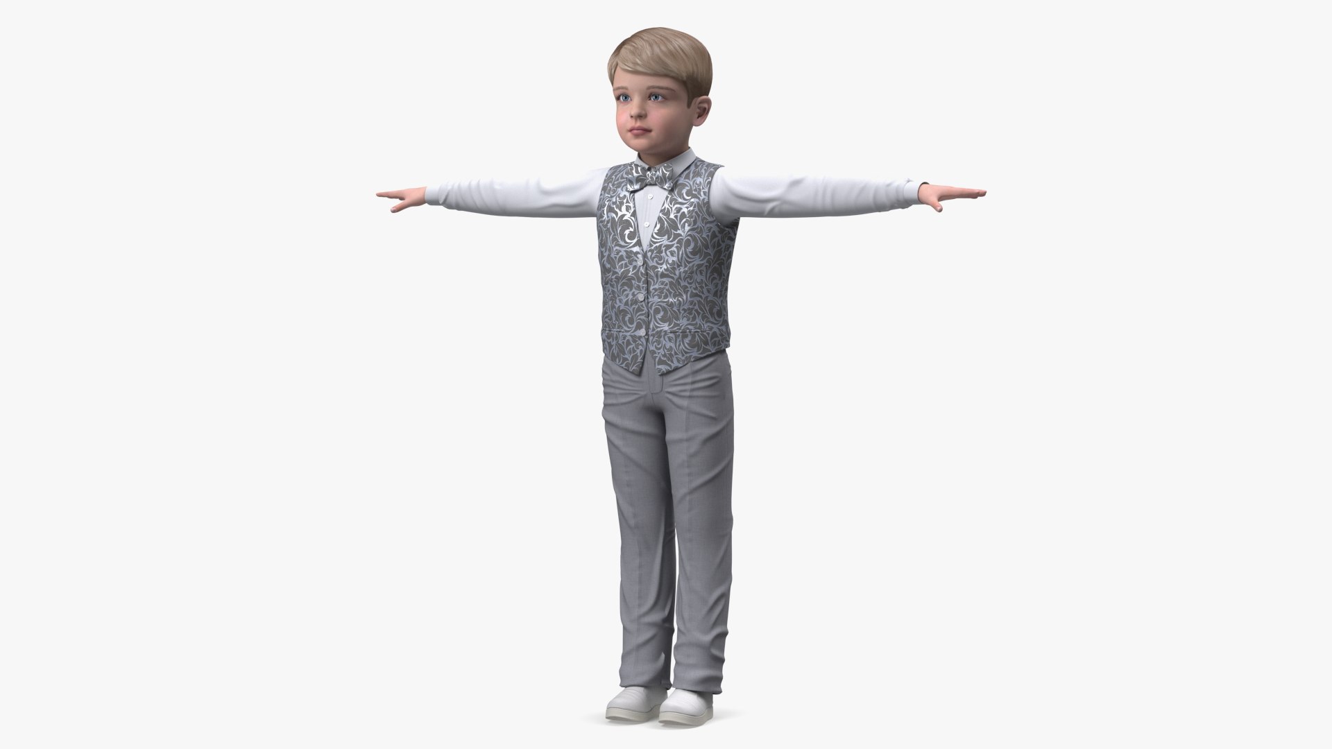3D Child Boy Party Style T-Pose model - TurboSquid 1919646