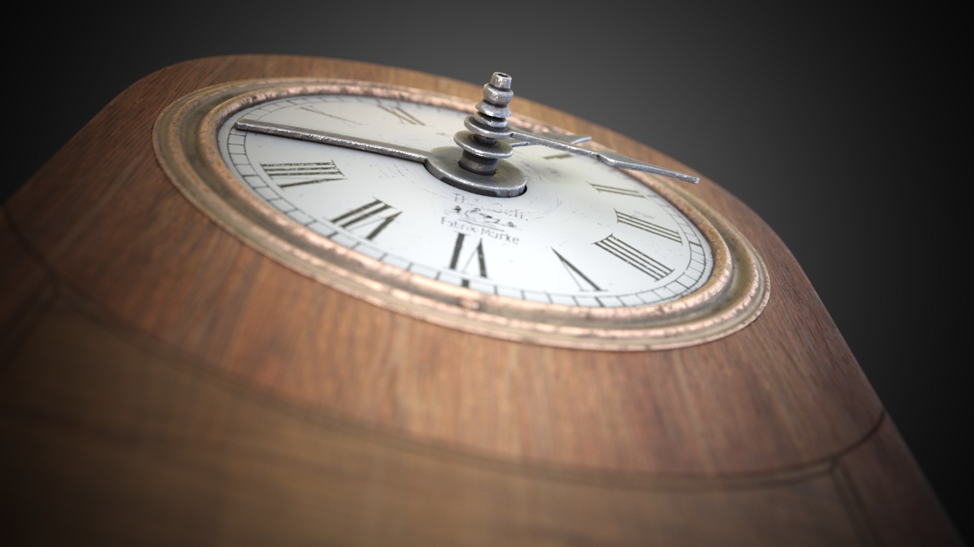 3D Table clock - TurboSquid 2171780
