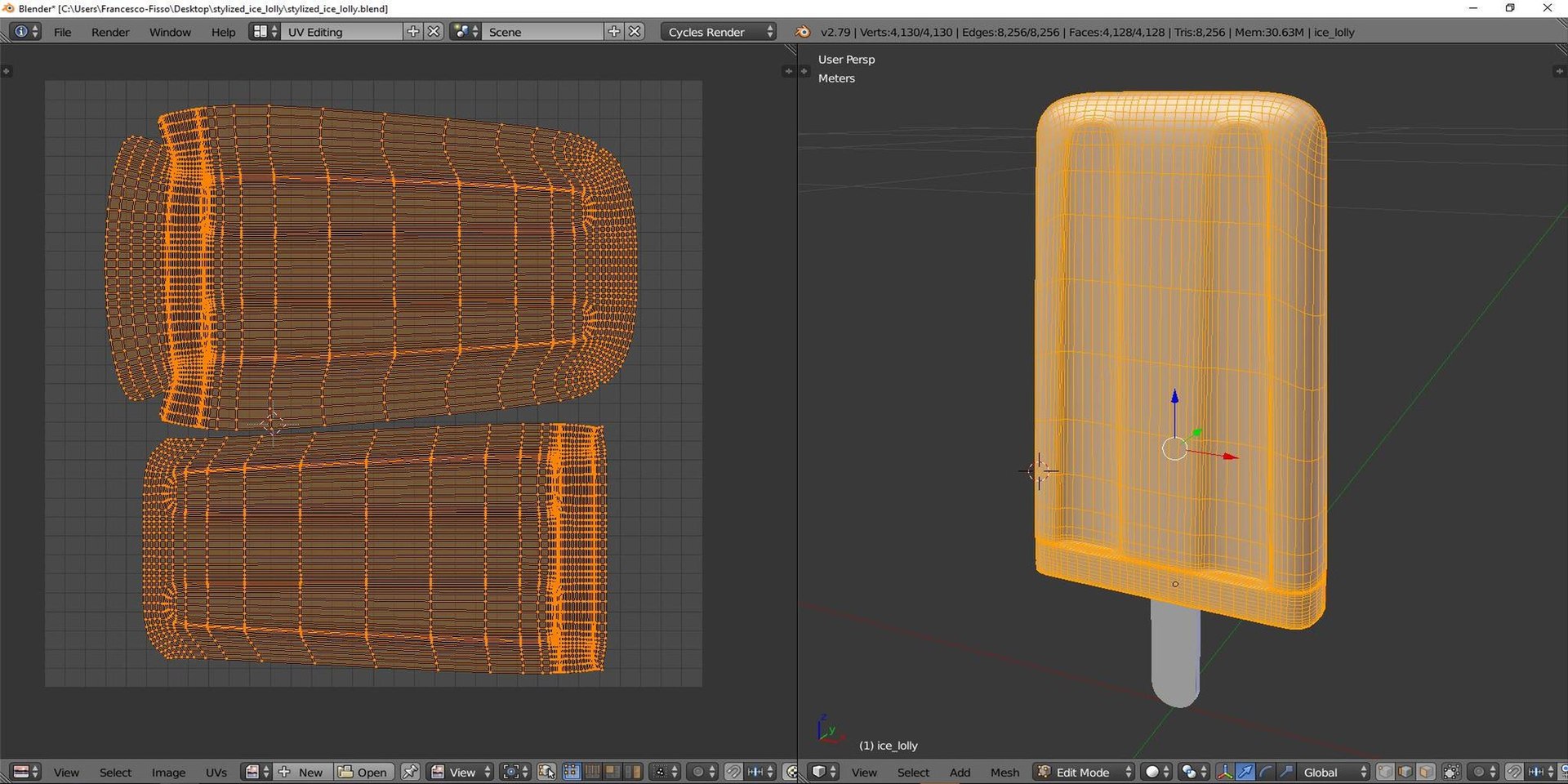 Stylized Ice Lolly 3D Model - TurboSquid 1382284