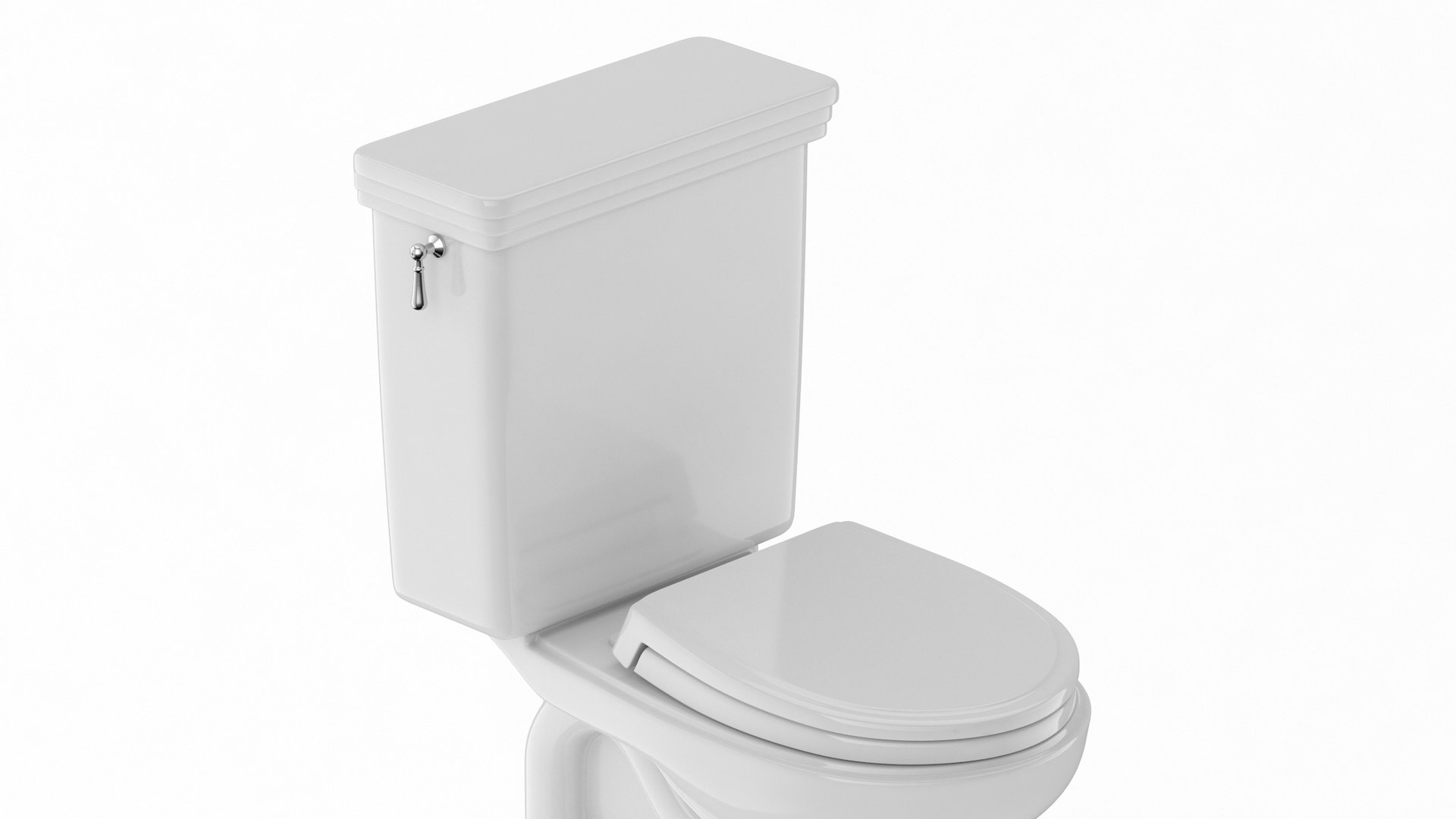 3D toilet piece two-piece model - TurboSquid 1575338