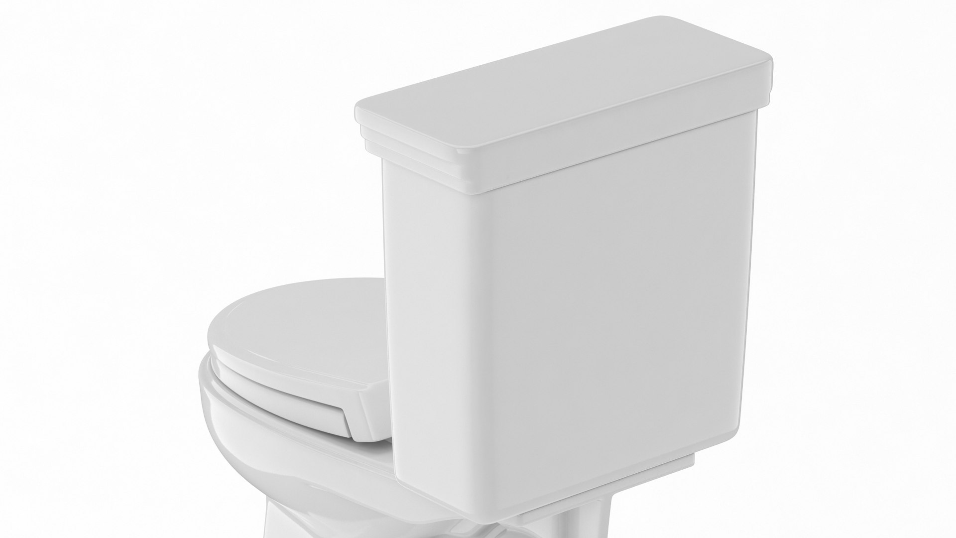 3D toilet piece two-piece model - TurboSquid 1575338