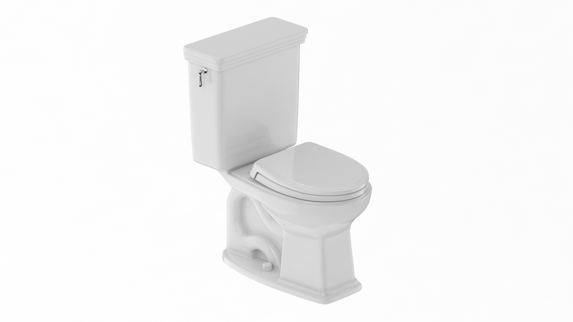 3D toilet piece two-piece model - TurboSquid 1575338