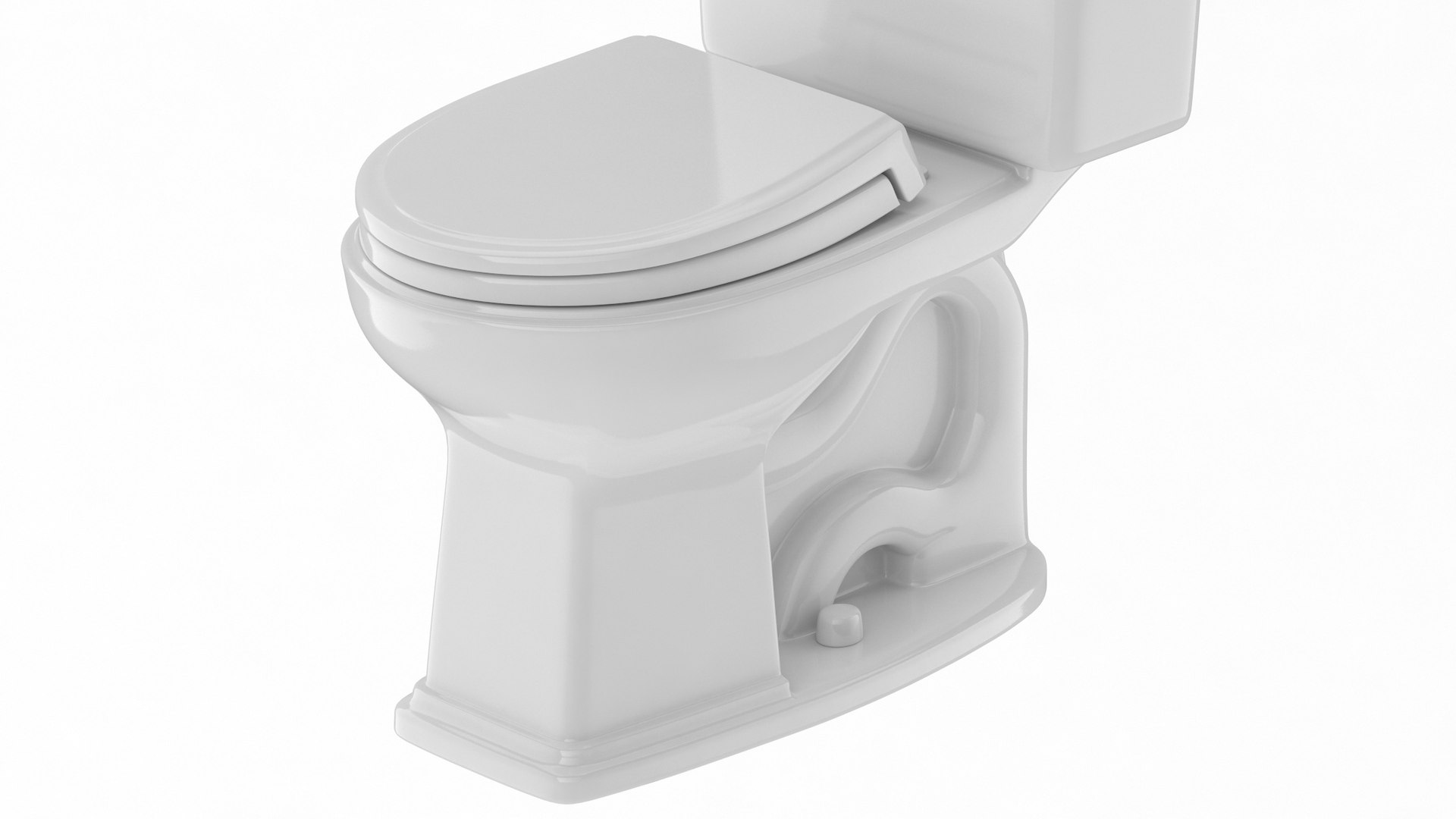 3D toilet piece two-piece model - TurboSquid 1575338