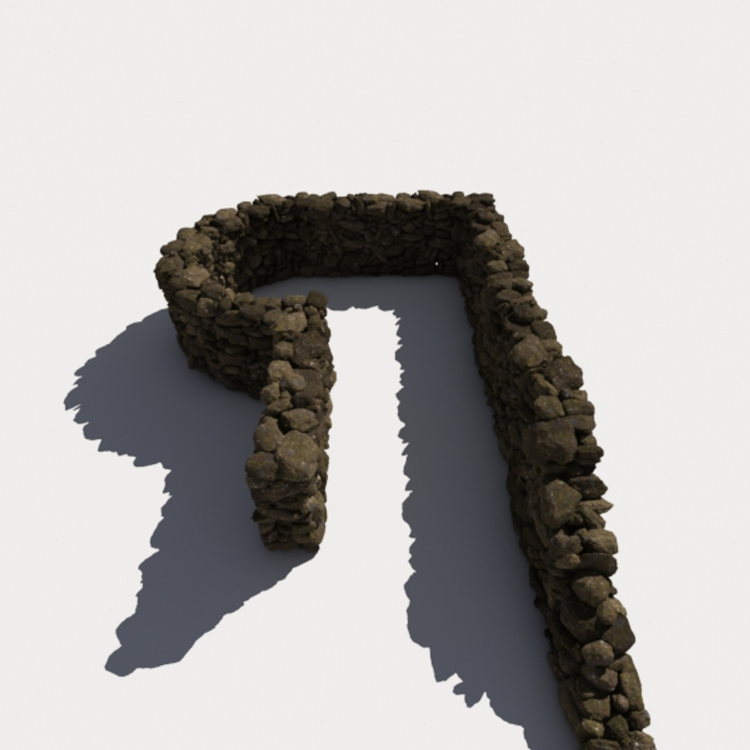 3ds Stone Wall - Rocks