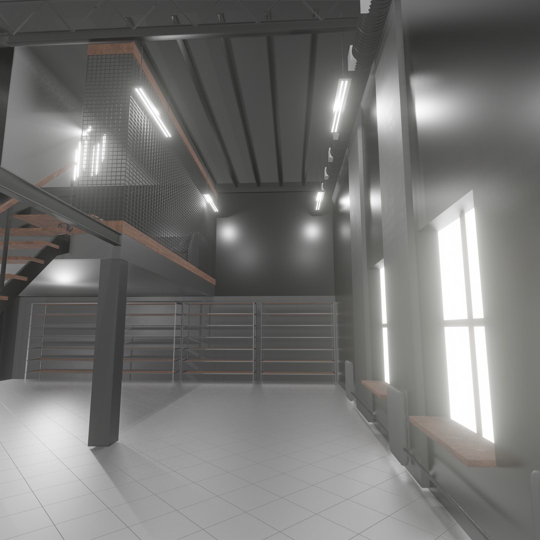 Warehouse Loft 3D Model - TurboSquid 1847259