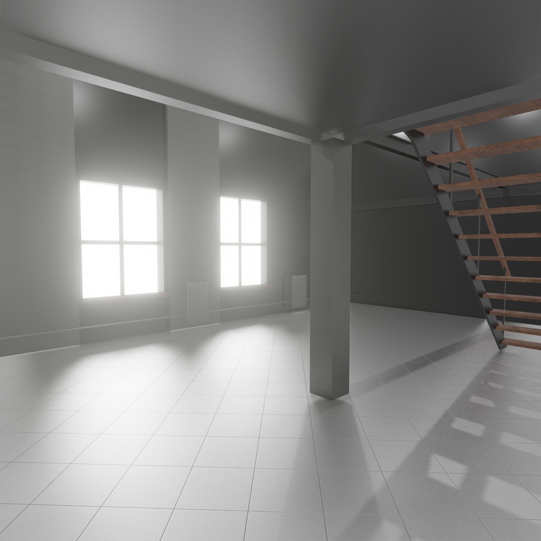 Warehouse Loft 3D Model - TurboSquid 1847259