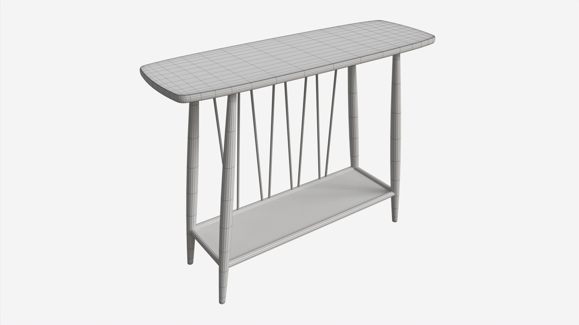 Console Table Ercol Shalstone John Lewis 3D model - TurboSquid 2011019
