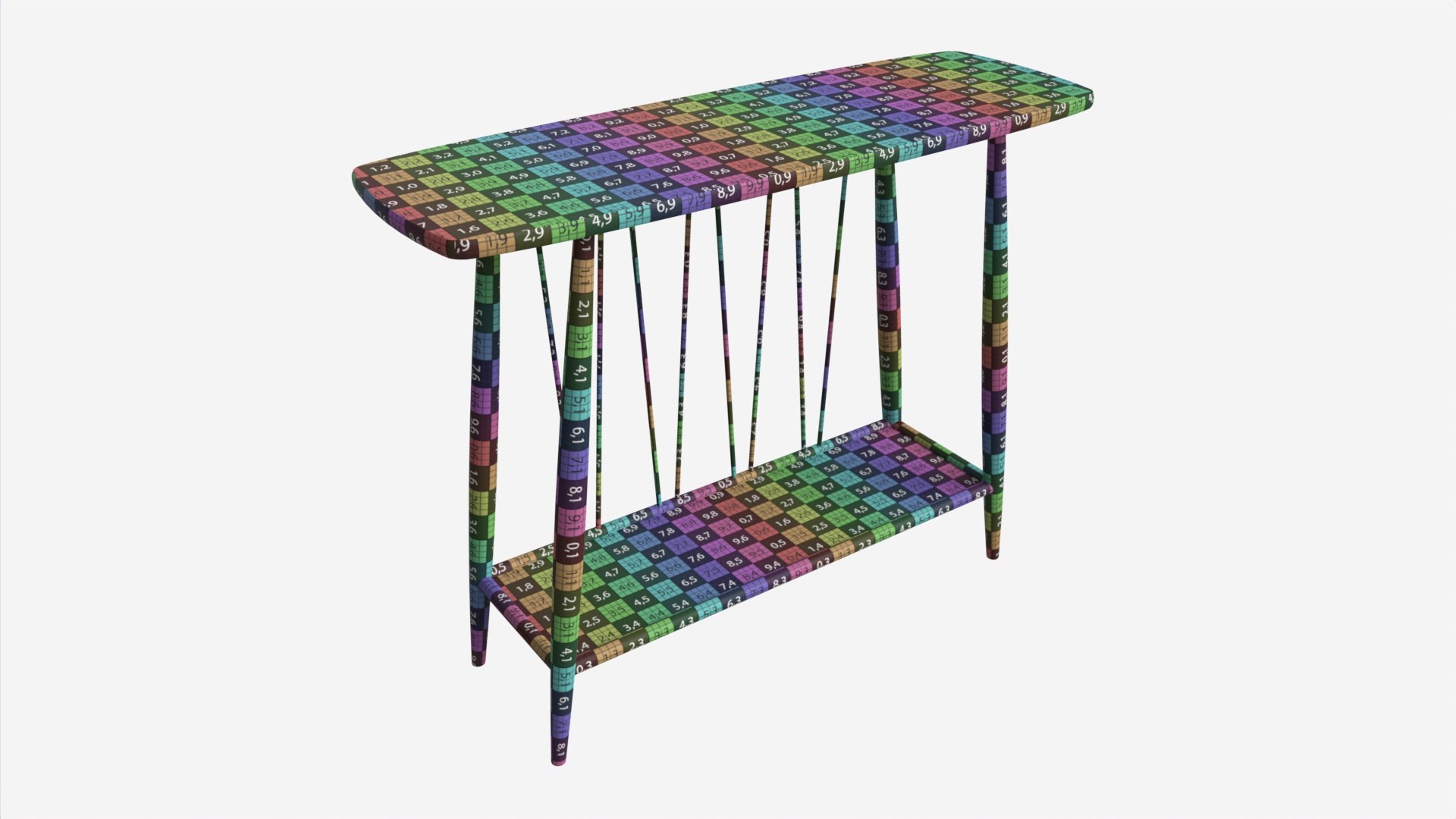 Console Table Ercol Shalstone John Lewis 3D model - TurboSquid 2011019