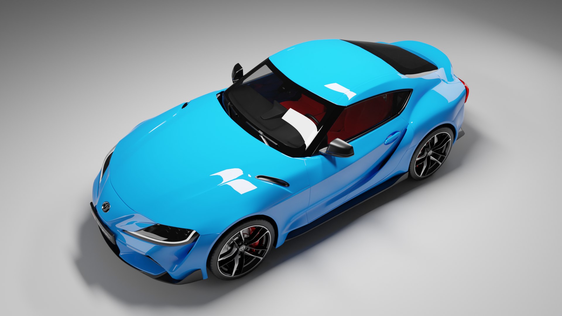 TOYOTA SUPRA 2022 BLUE 3D Model - TurboSquid 2319842