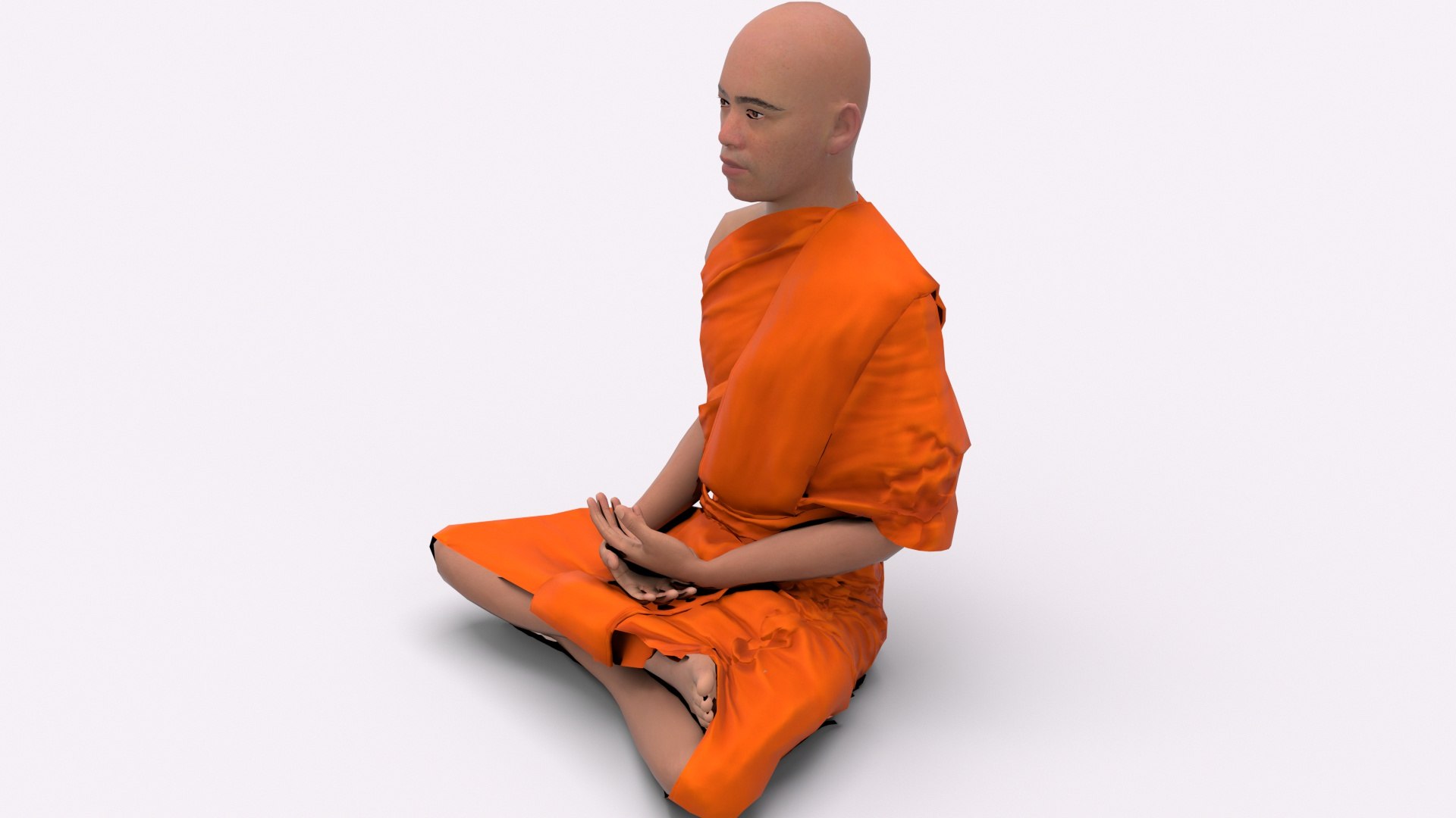 3D Monk model - TurboSquid 2005819