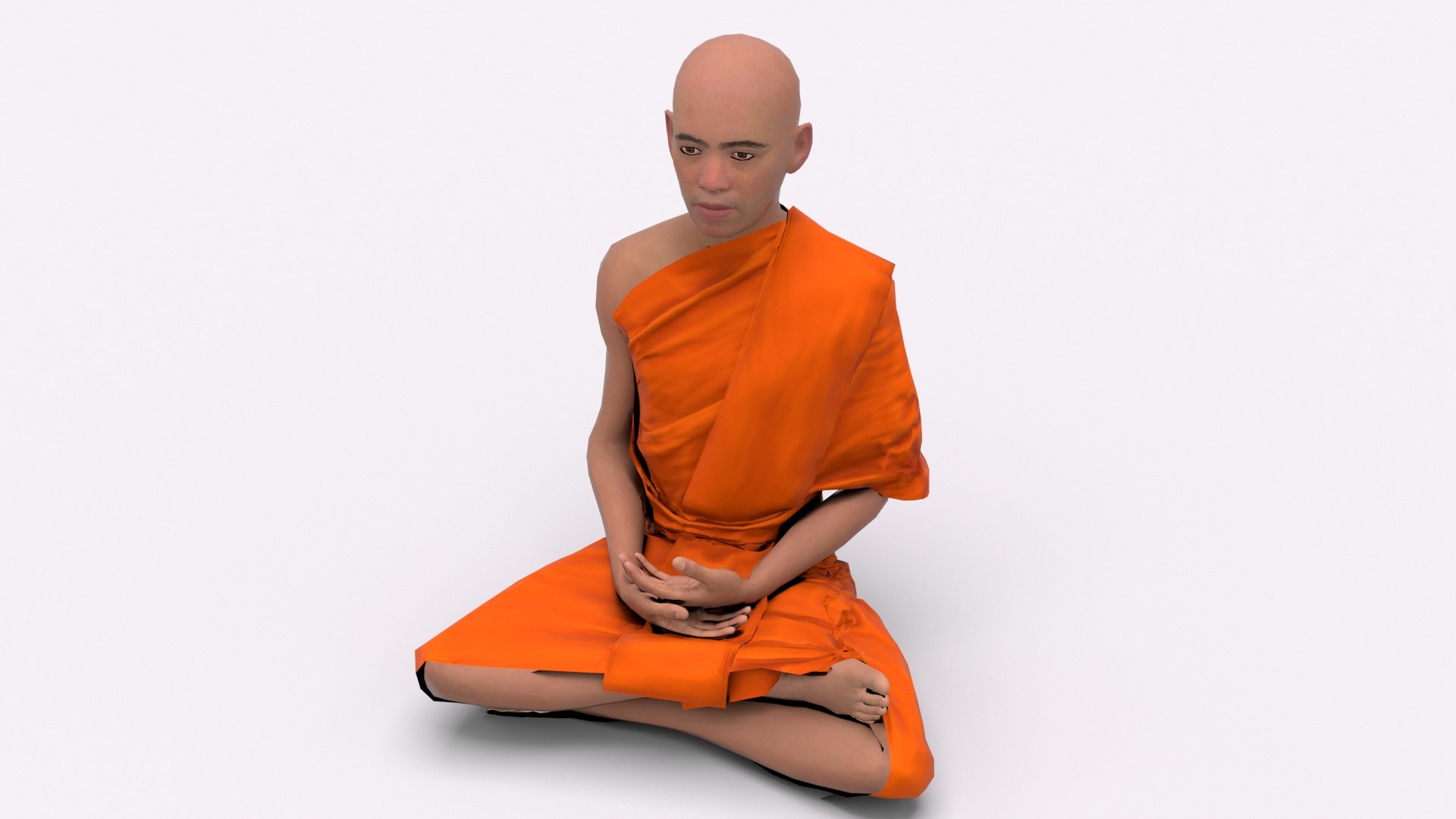 3D Monk model - TurboSquid 2005819