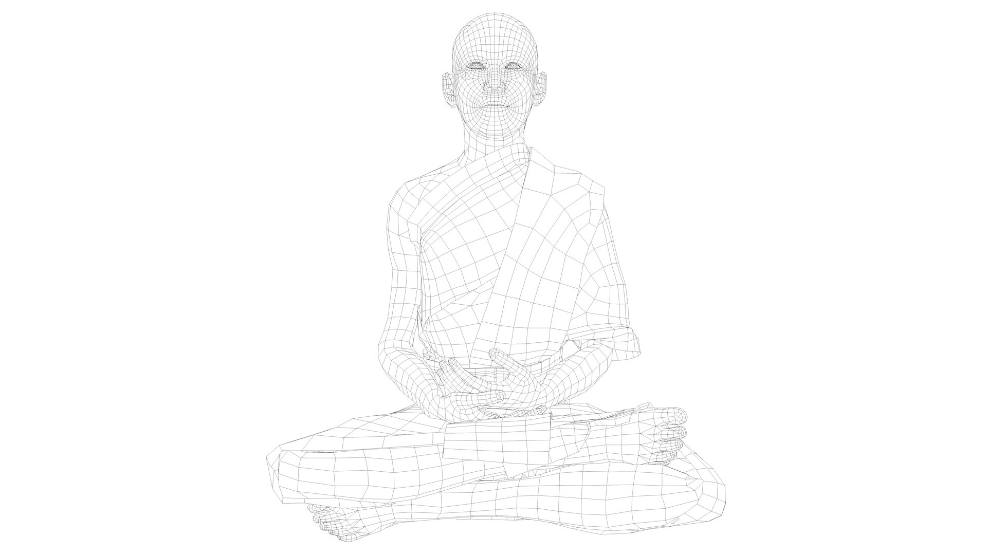 3D Monk model - TurboSquid 2005819