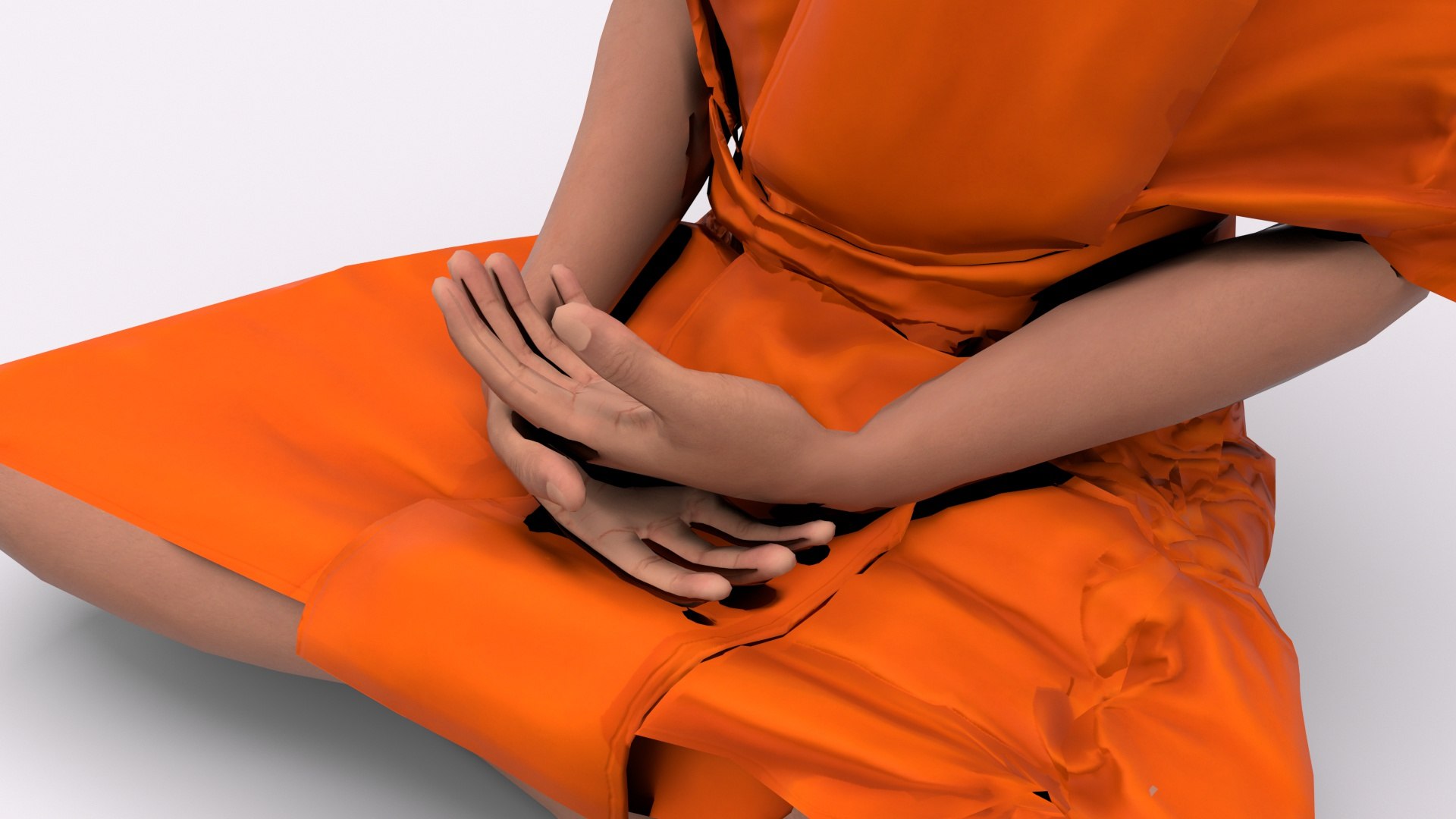 3d Monk Model Turbosquid 2005819 