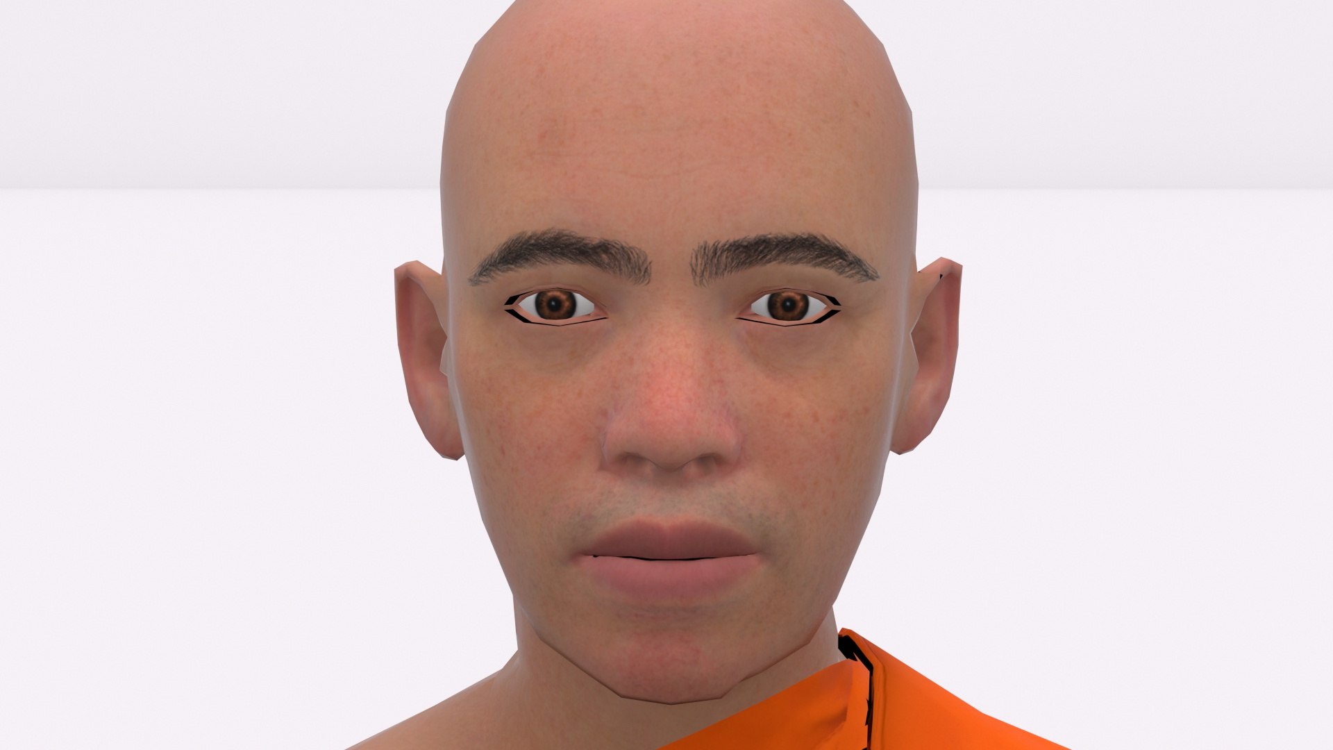 3D Monk model - TurboSquid 2005819