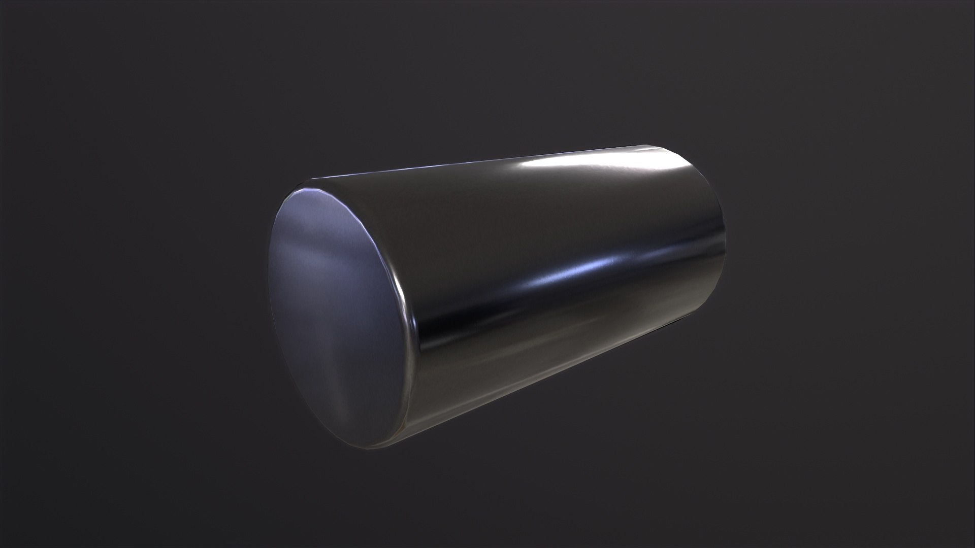 3D Silver Cylinder - TurboSquid 2150101