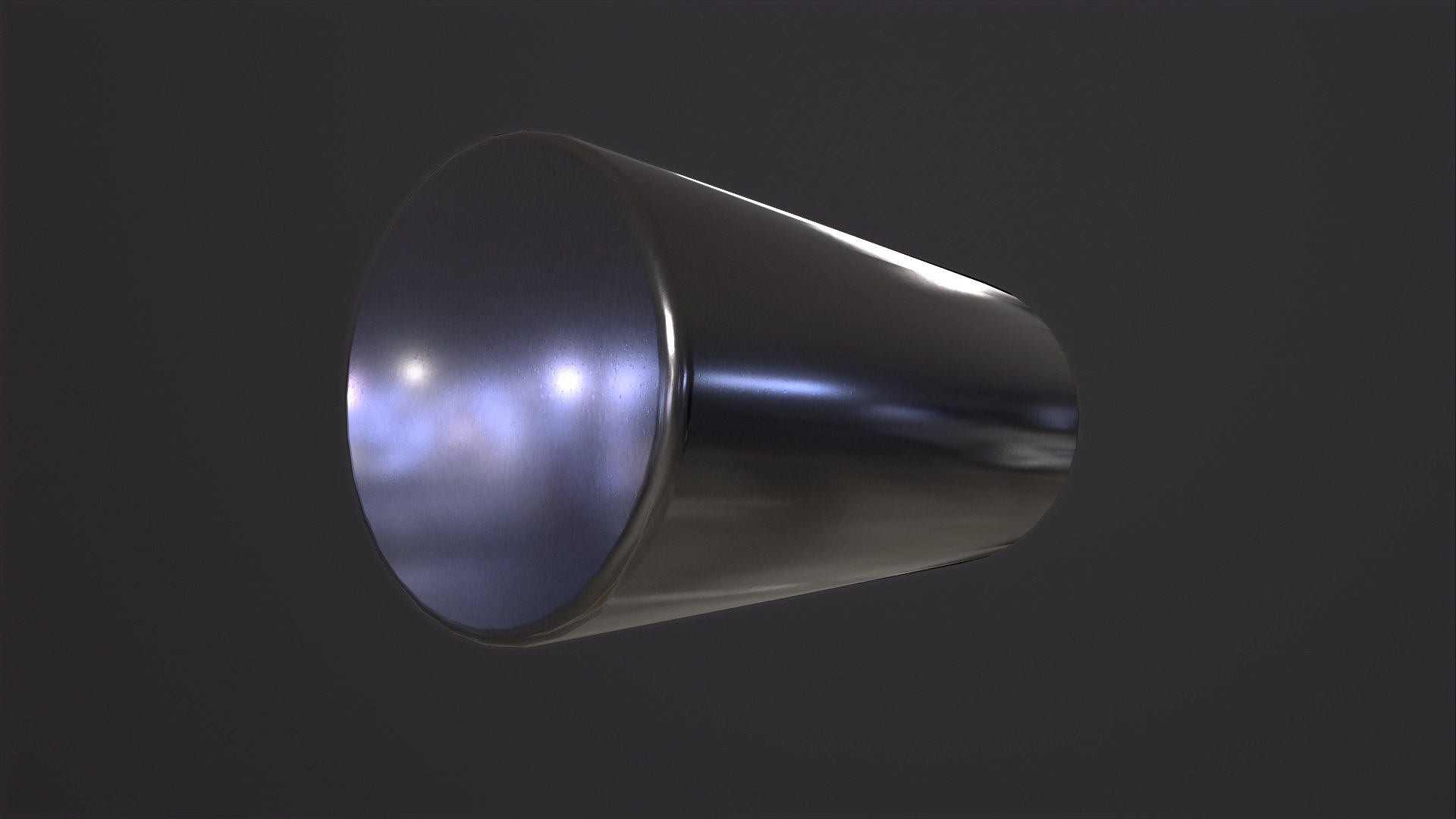 3D Silver Cylinder - TurboSquid 2150101