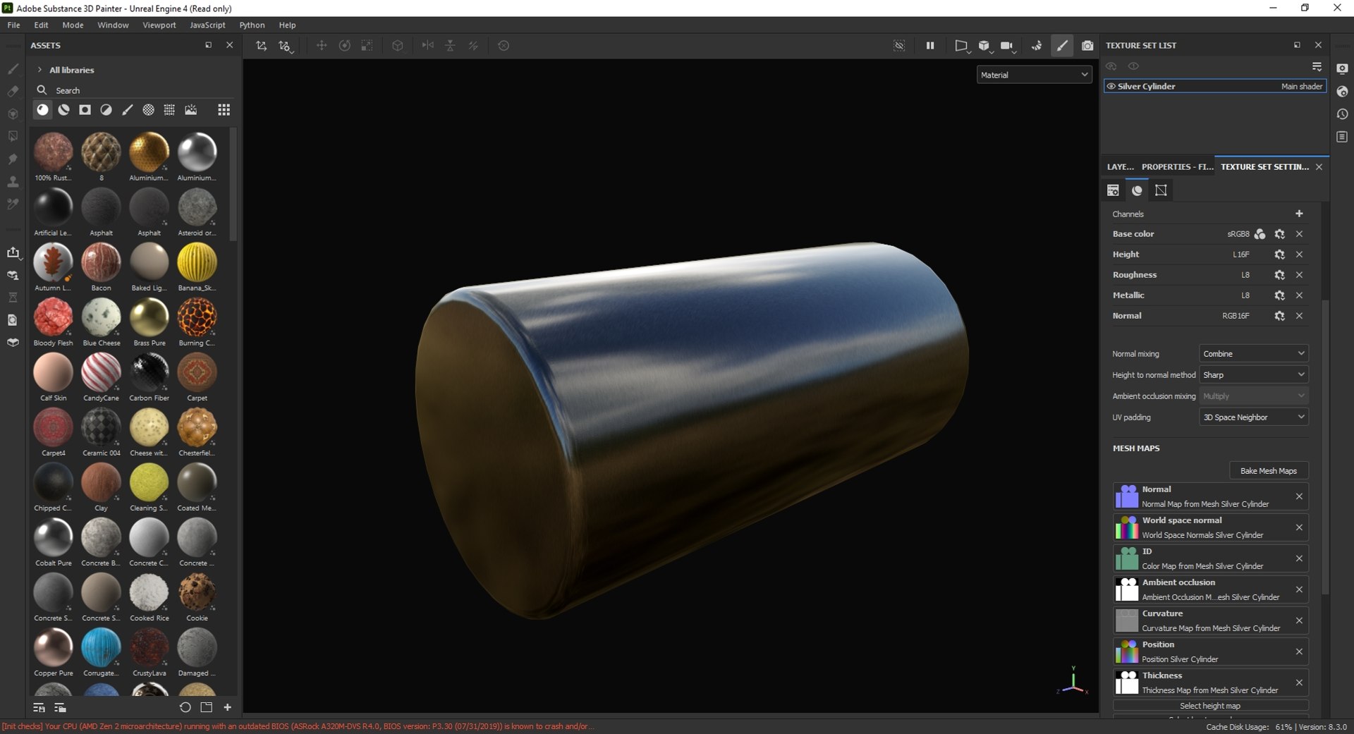 3D Silver Cylinder - TurboSquid 2150101