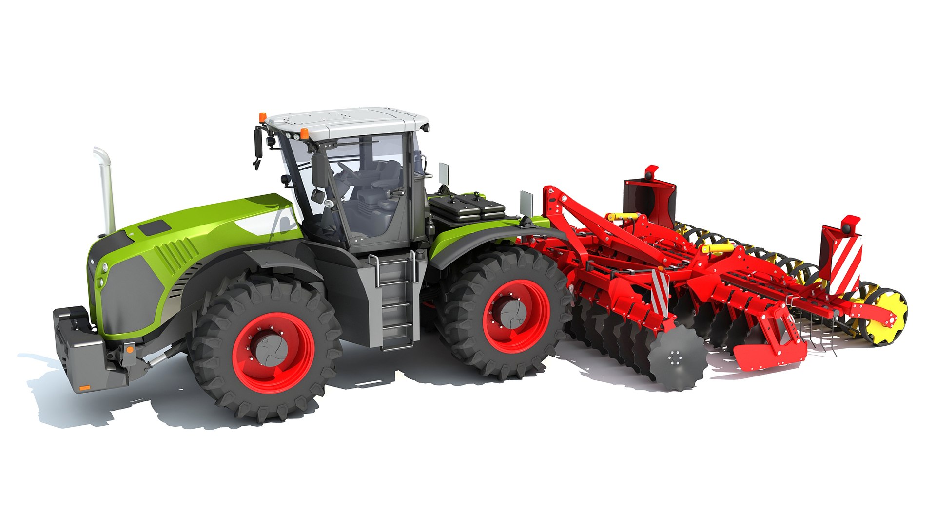 3D Model Tractor Compact Disc Harrow - TurboSquid 1705219