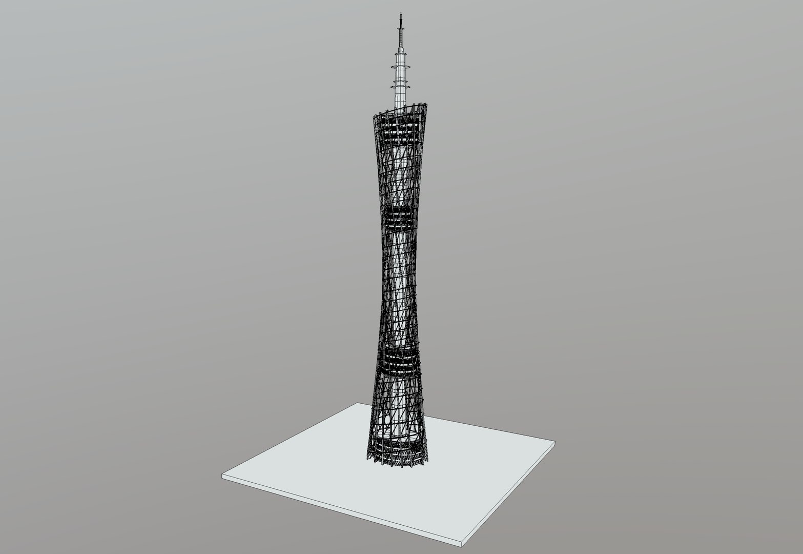 Canton Tower 3D Model - TurboSquid 2234378