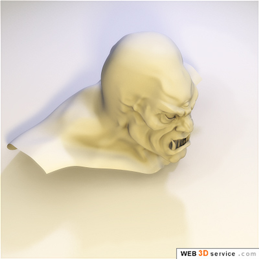 definition monster head 3d model