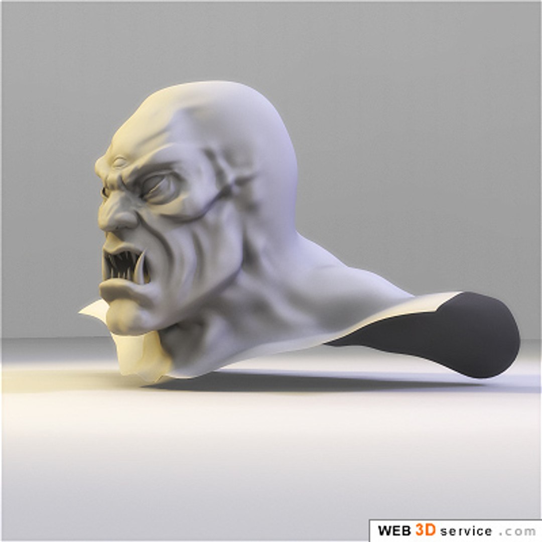 definition monster head 3d model