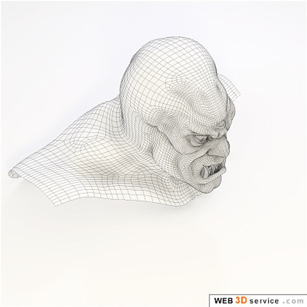 definition monster head 3d model