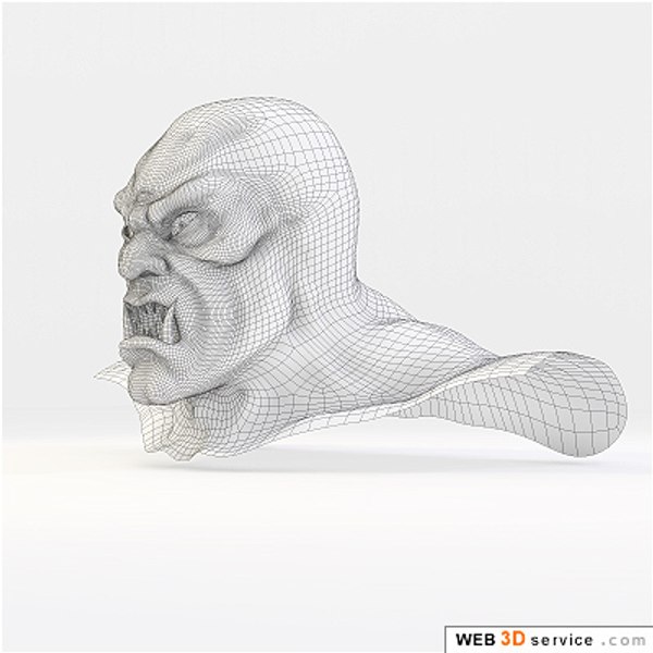 definition monster head 3d model