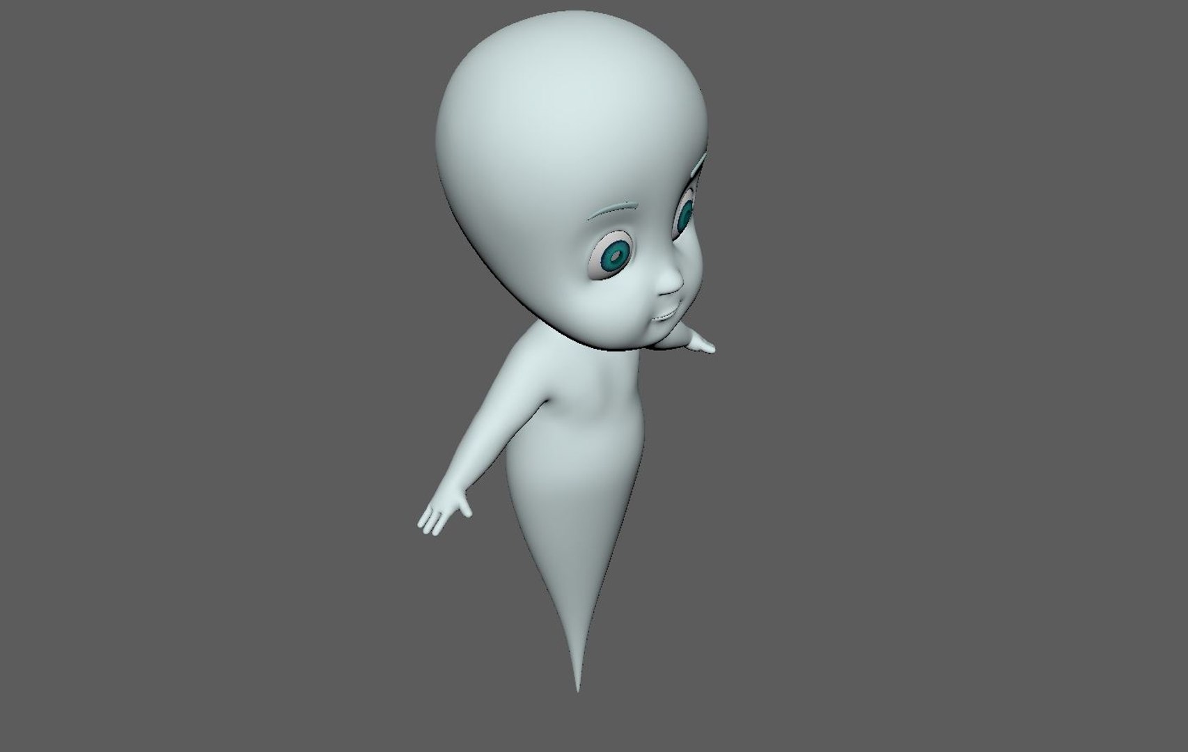 Ghost Cartoon 3D - TurboSquid 1638302